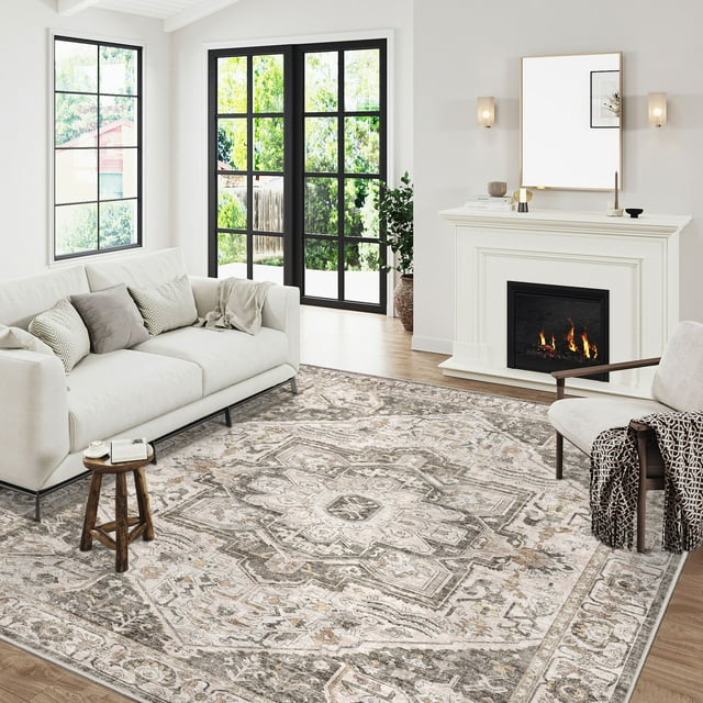 BERTHMEER 8'x10' Vintage Area Rugs for Living Room Bedroom Dining Room ...