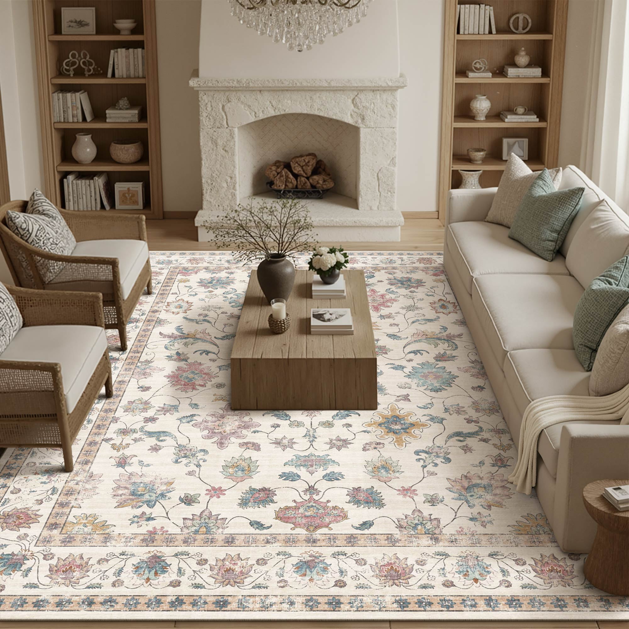 BERTHMEER 9'x12' Area Rugs for Living Room Bedroom Dining Room ...