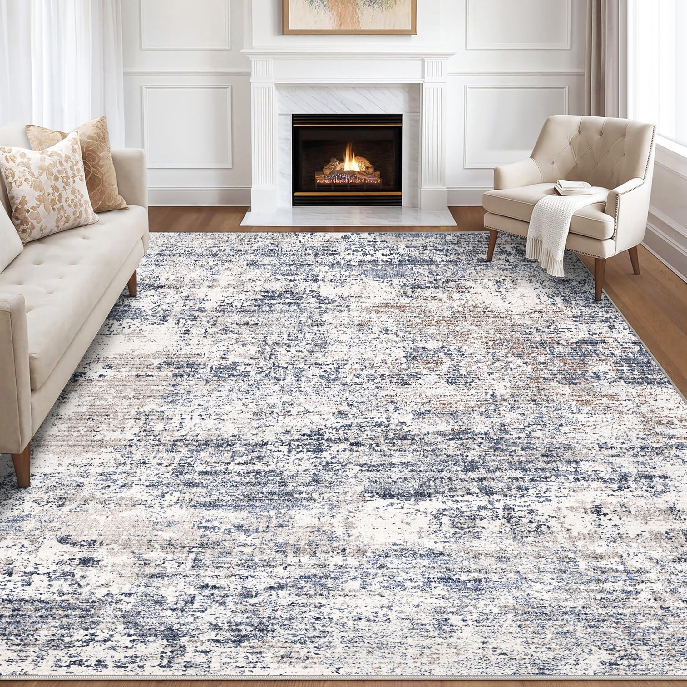 BERTHMEER 9'x12' Large Abstract Area Rugs Modern Rugs for Living Room ...
