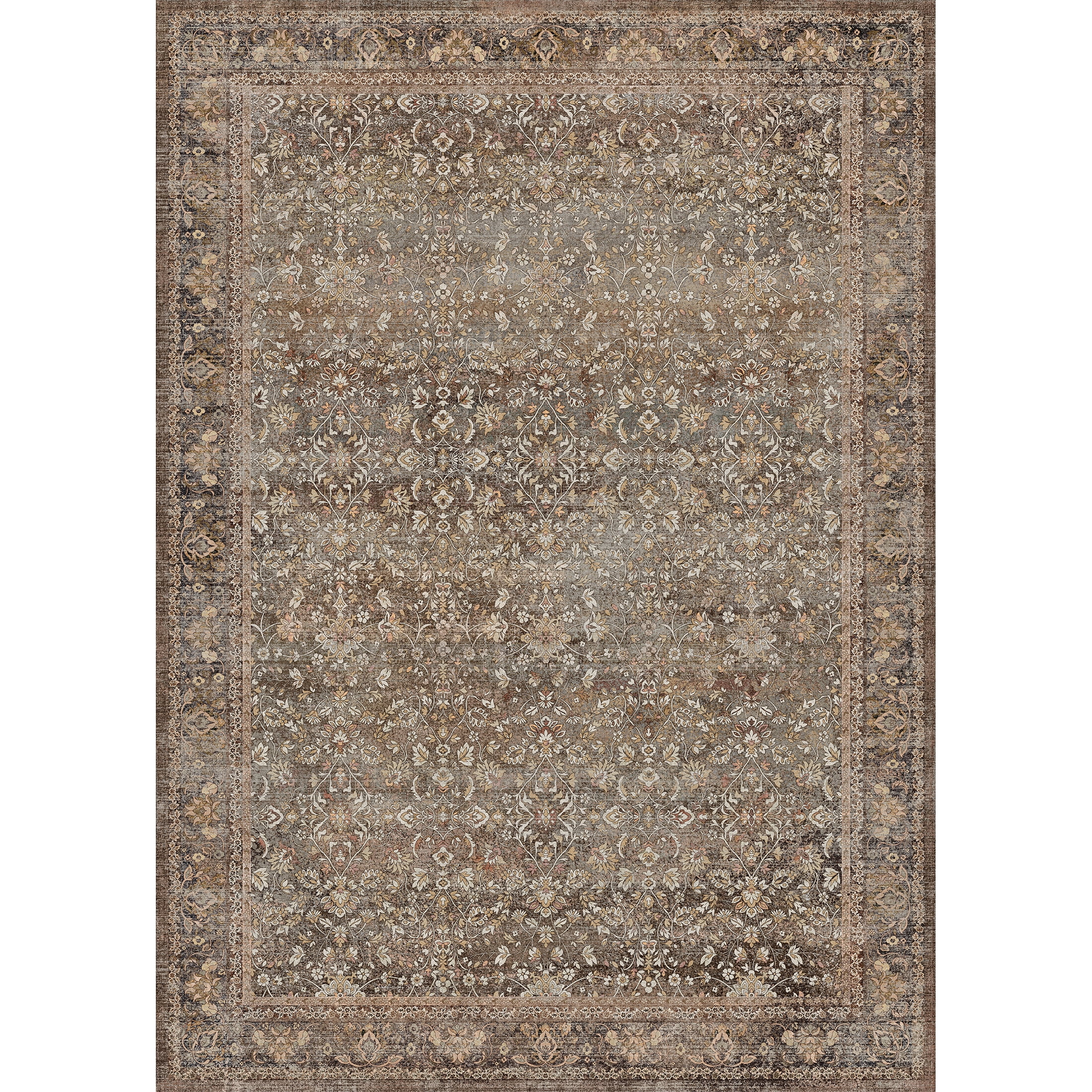 BERTHMEER 9'x12' Large Area Rugs for Living Room Bedroom Office Brown ...