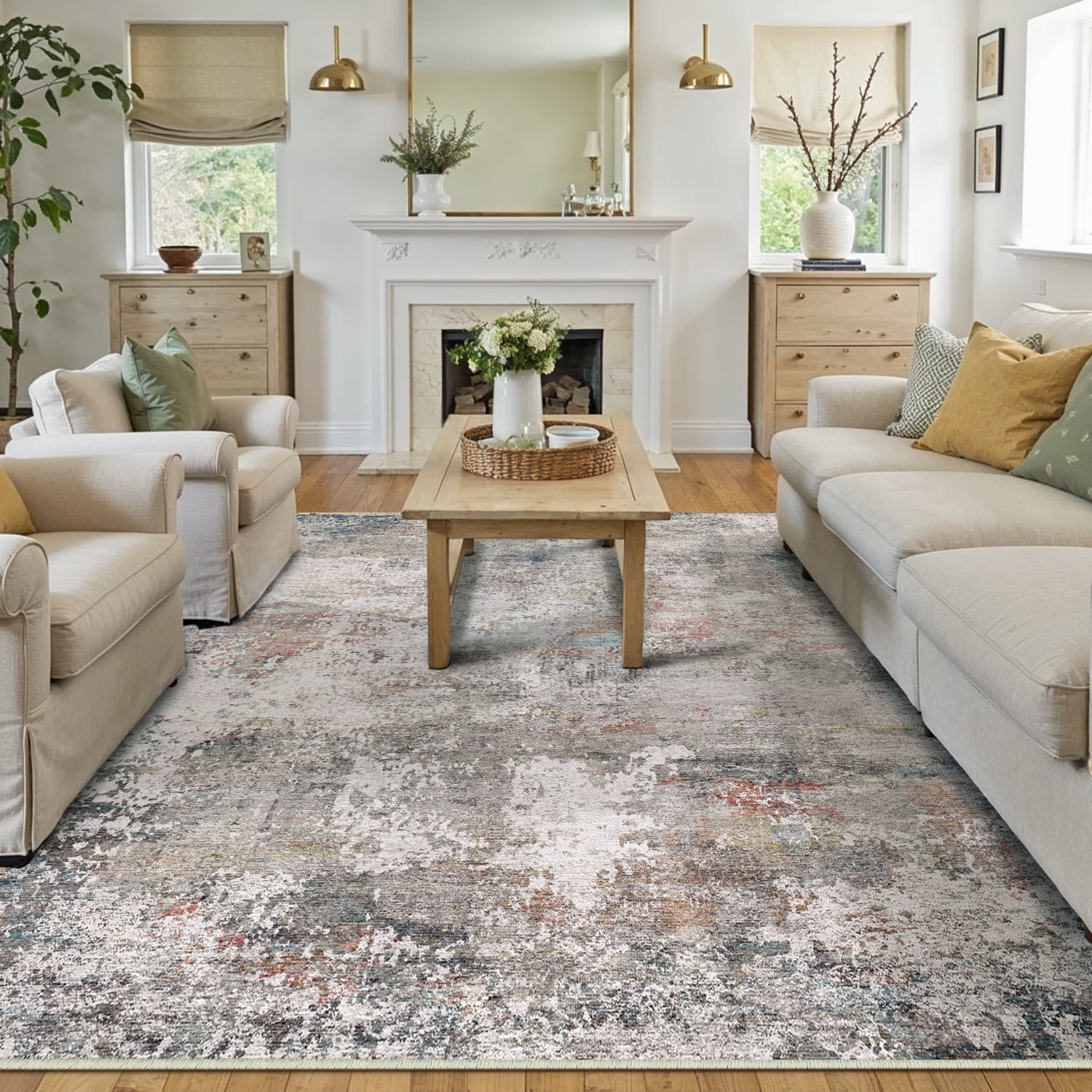 BERTHMEER 9'x12' Large Area Rugs for Living Room Bedroom Dining Room ...