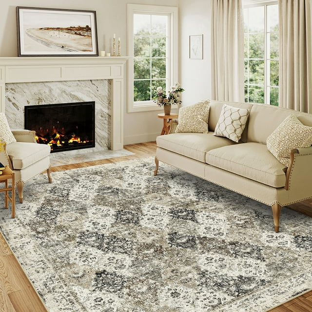 BERTHMEER 9'x12' Large Area Rugs for Living Room Bedroom Dining Room ...