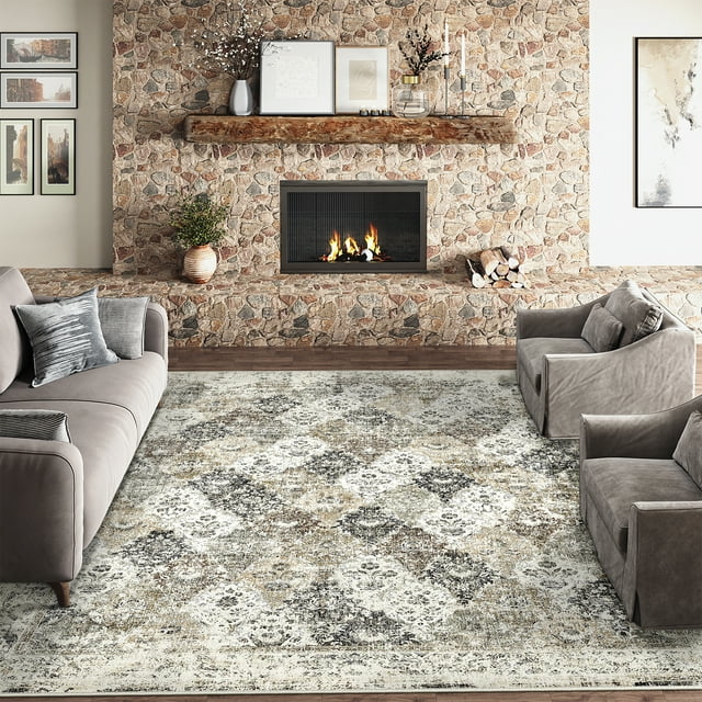 BERTHMEER 9'x12' Large Area Rugs for Living Room Bedroom Dining Room ...
