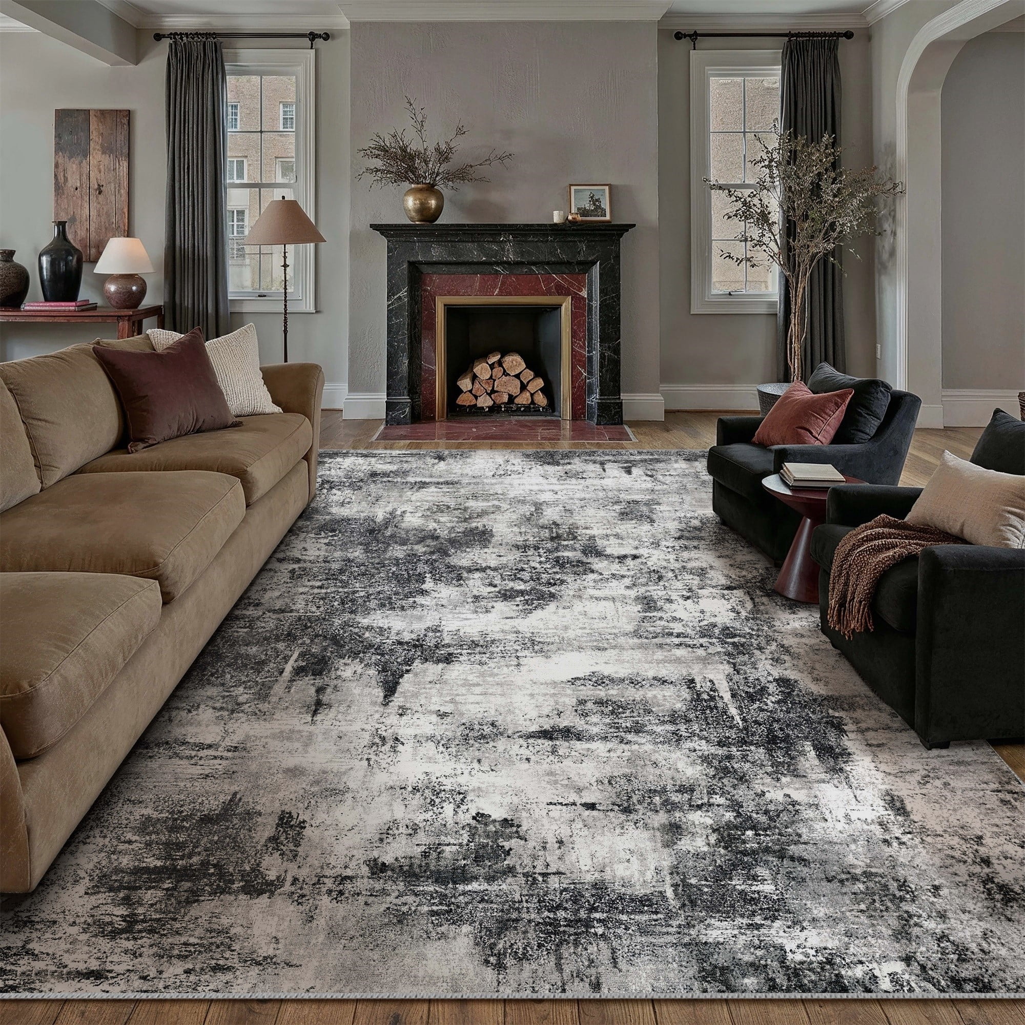 BERTHMEER 9'x12' Large Area Rugs for Living Room Bedroom Office Dining ...