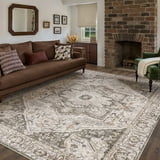 BERTHMEER 9'x12' Large Brown Area Rugs for Living Room Bedroom Vintage ...