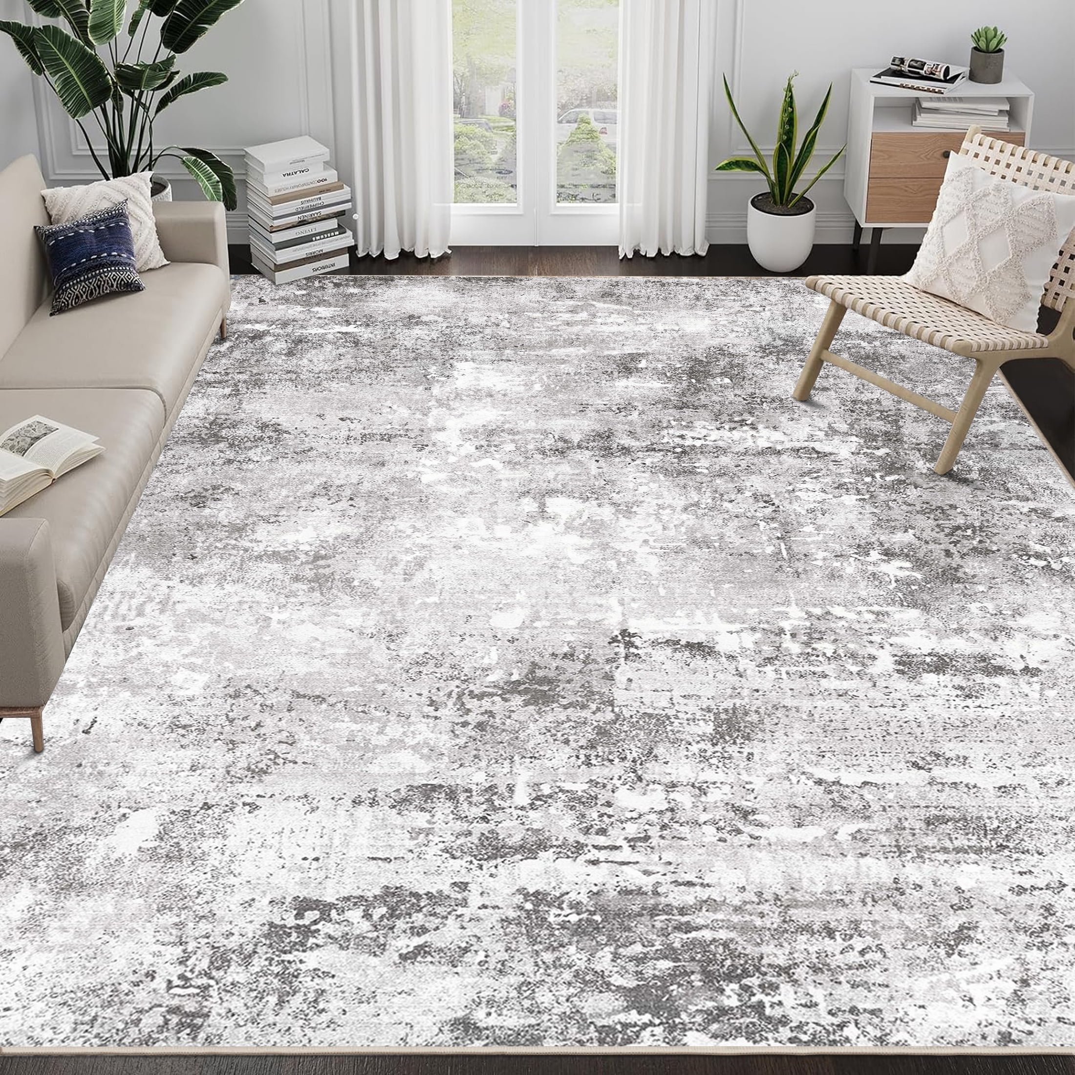 BERTHMEER 9'x12' Large Modern Abstract Area Rugs for Living Room ...