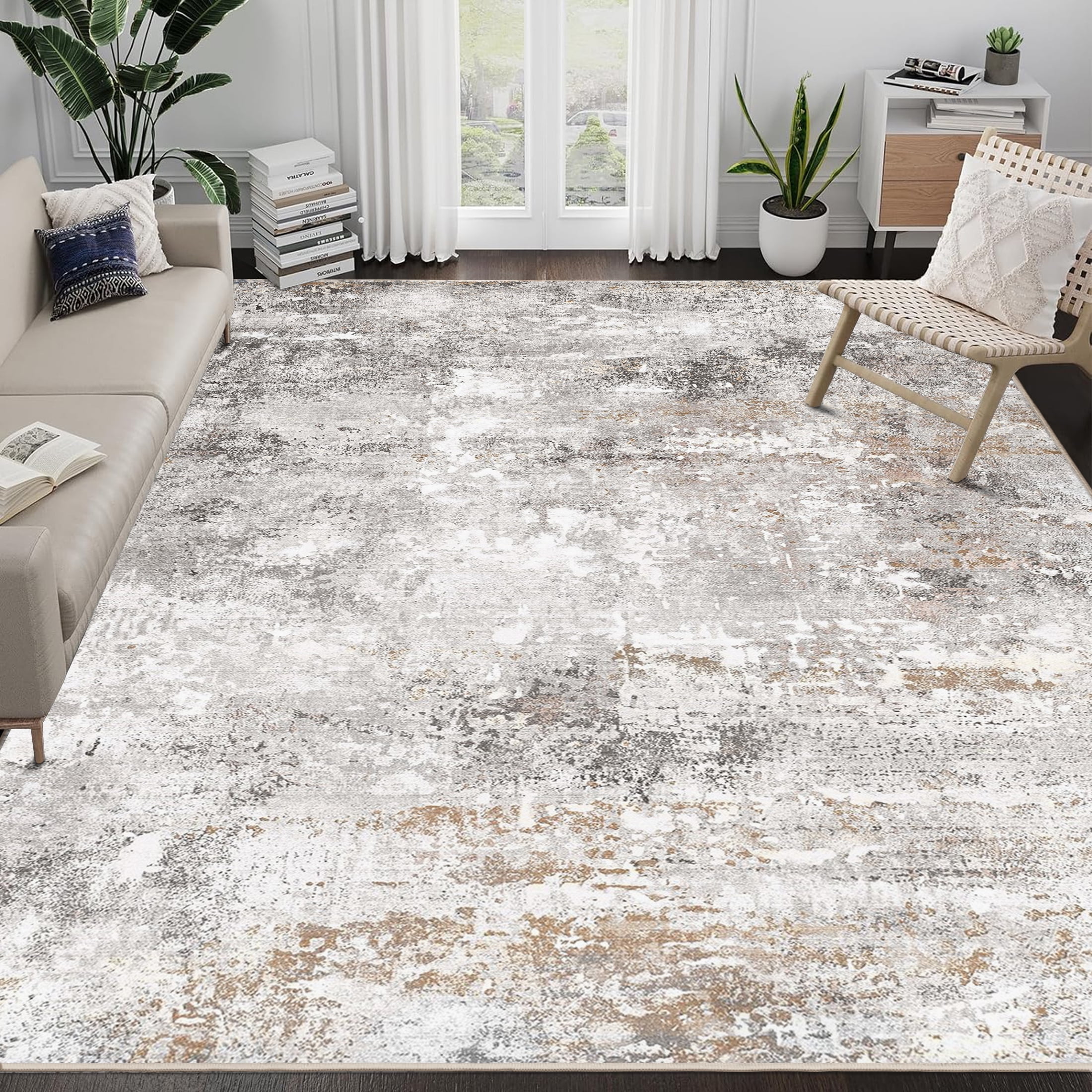 BERTHMEER 9'x12' Large Modern Abstract Area Rugs for Living Room ...