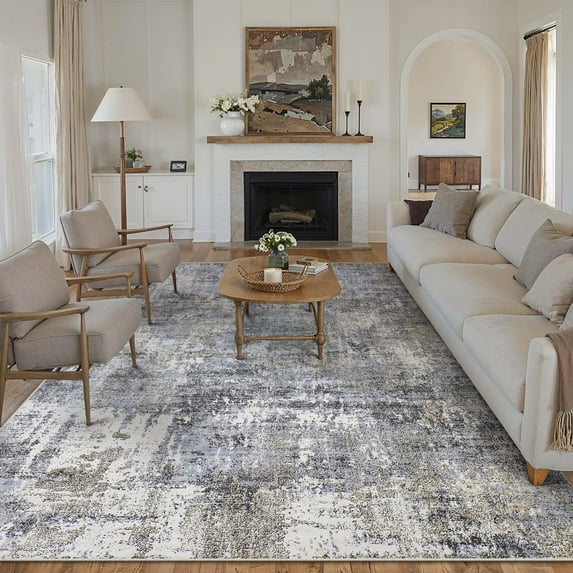 BERTHMEER 9'x12' Large Modern Abstract Area Rugs for Living Room ...