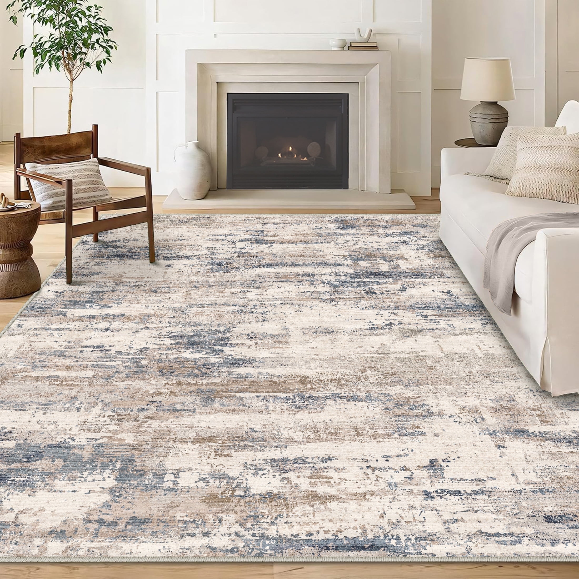 BERTHMEER Area Rugs 8’x10' Clearance for Living Room Bedroom Non Slip ...