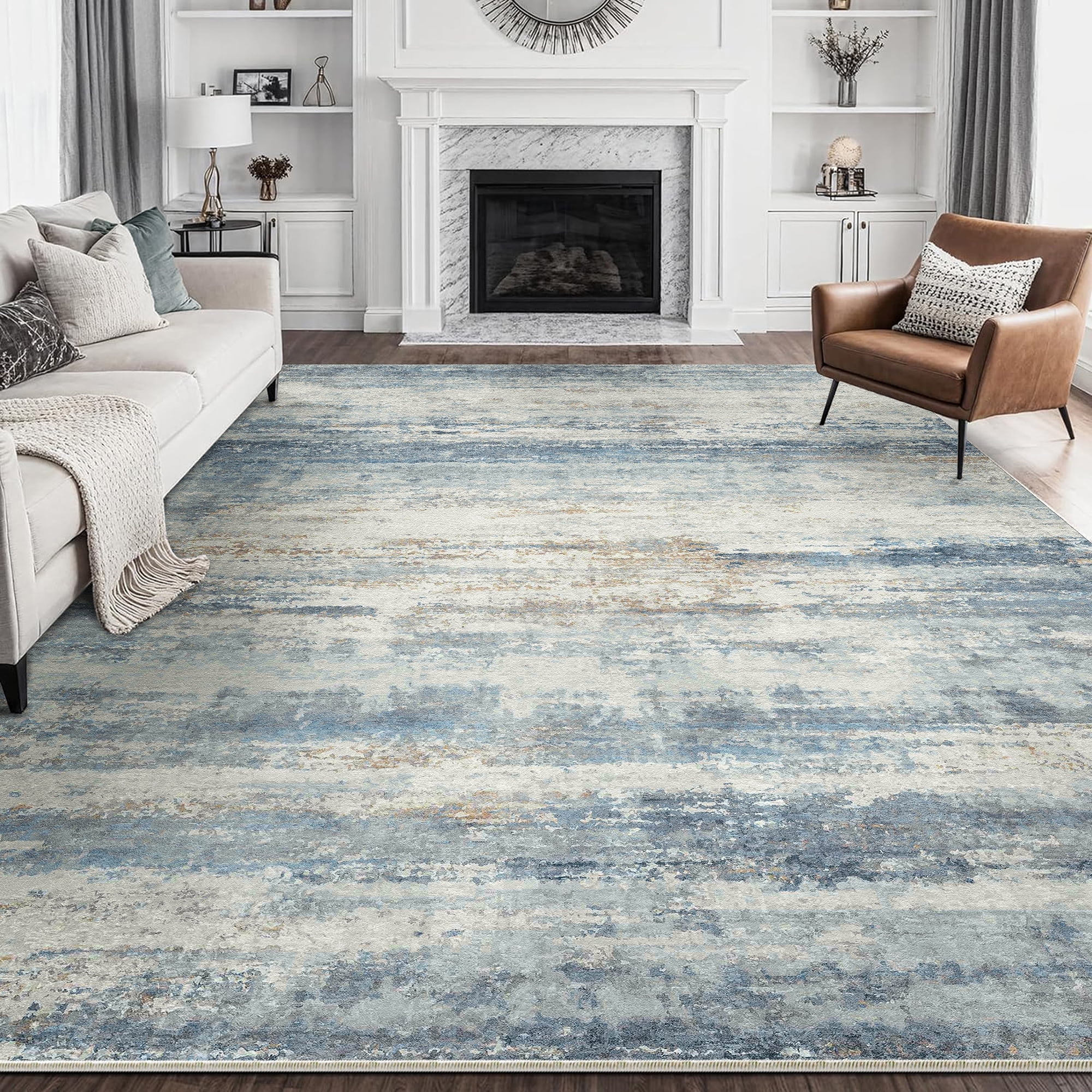 BERTHMEER Area Rugs 8’x10' Clearance for Living Room Bedroom Non Slip ...