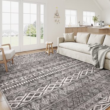 Free Shipping! BERTHMEER 8'x10' Area Rugs Gray Rugs for Living Room ...