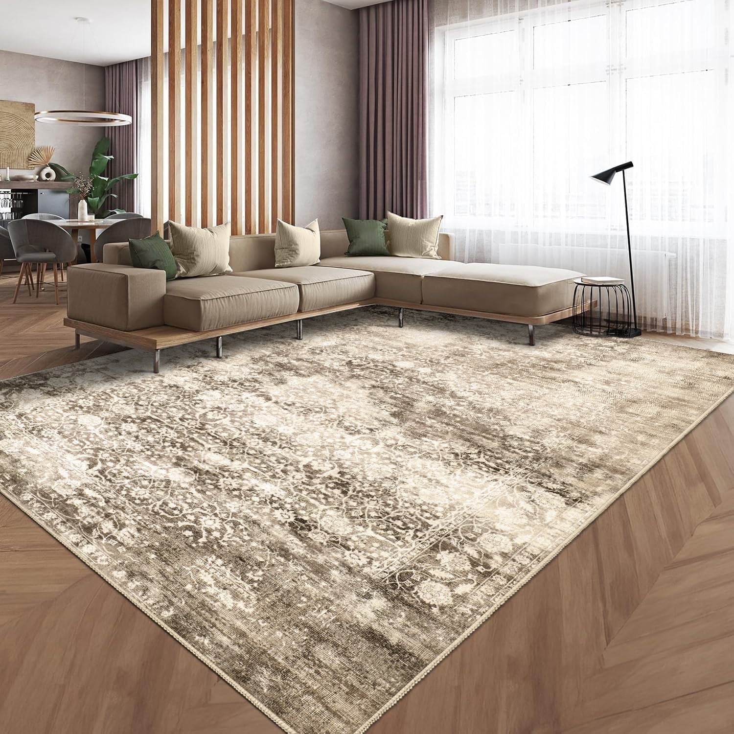 HaiiMeid 8'x10' Large Abstract Rug for Living Room, Kitchen, Bedroom ...