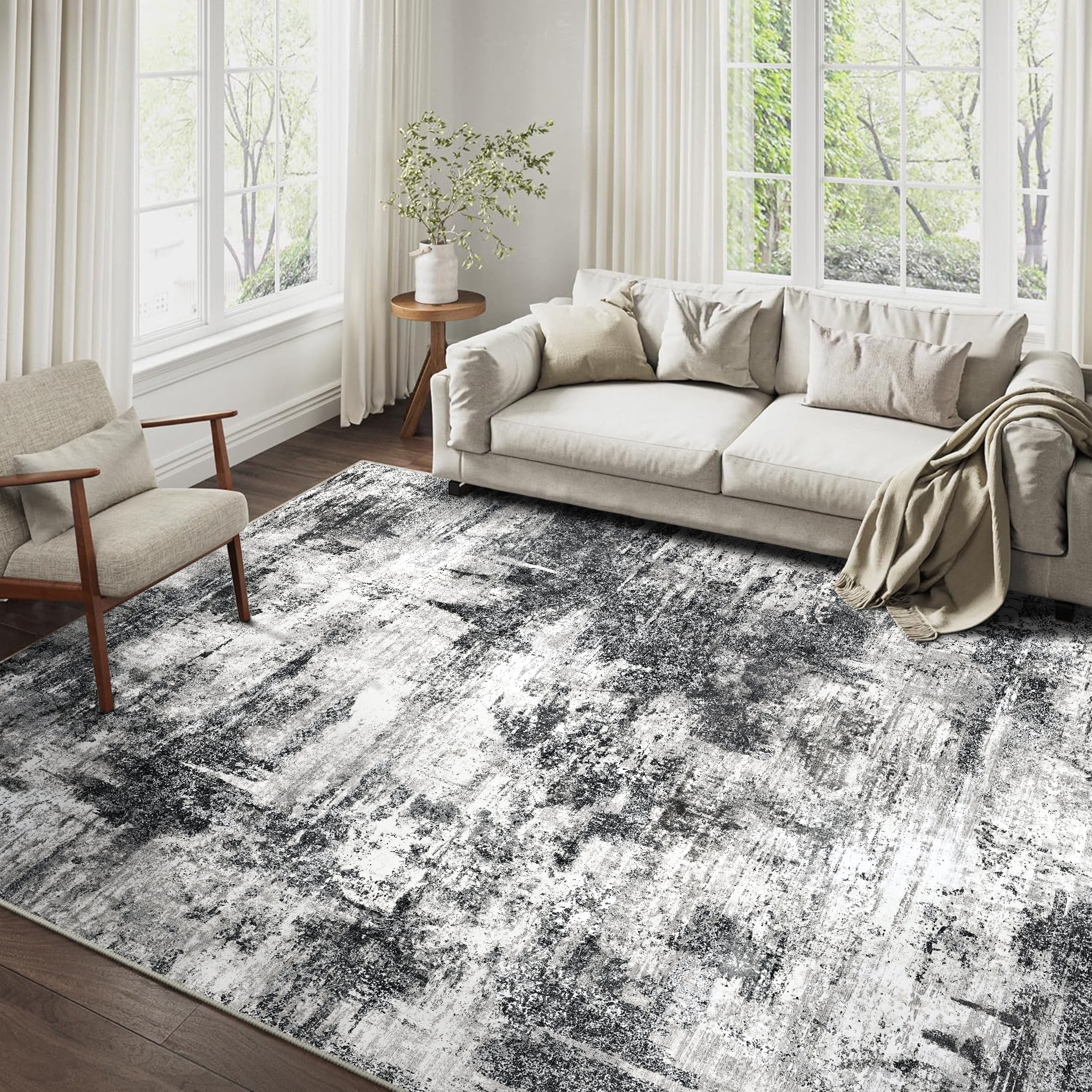 BERTHMEER Large Area Rugs 8'x10' Clearance for Living Room Bedroom ...