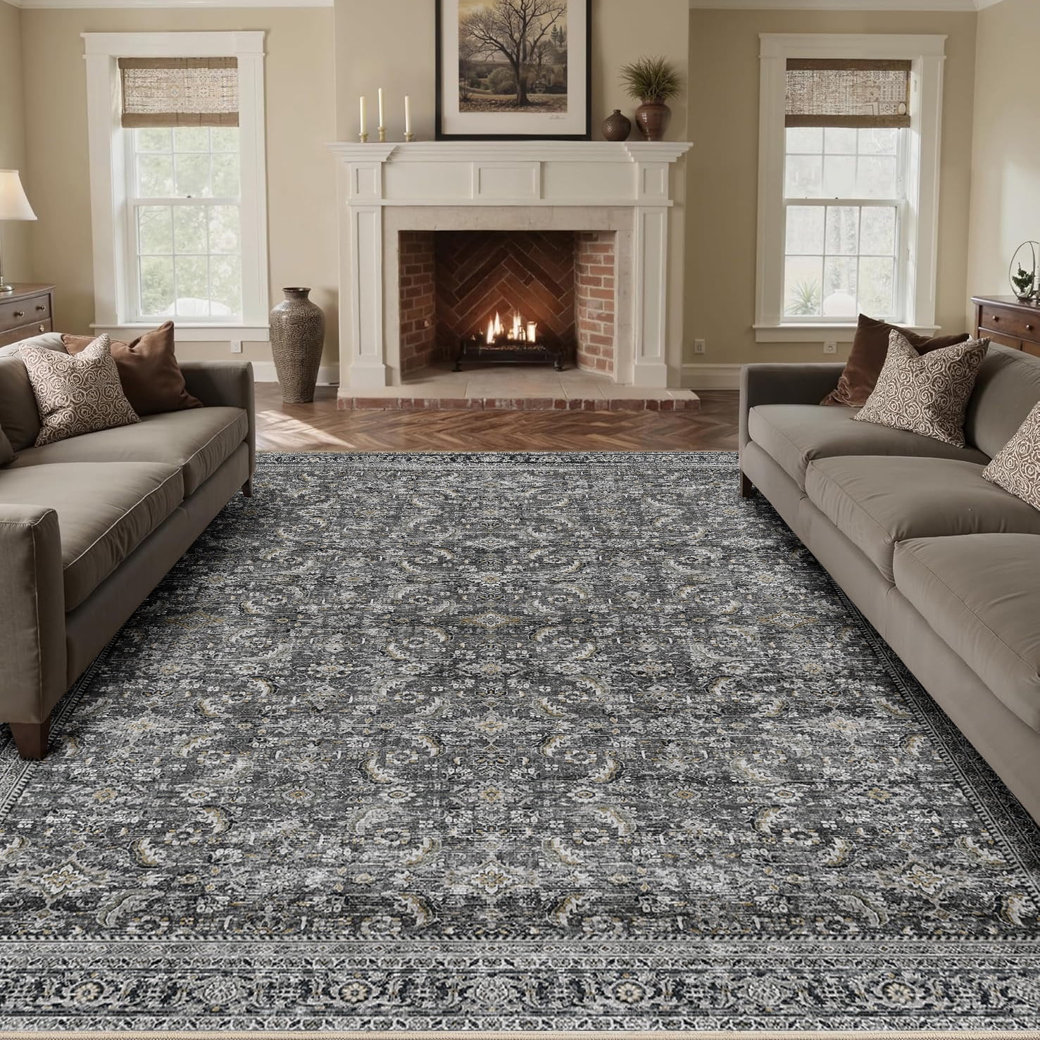 BERTHMEER Vintage Large Area Rugs 8’x10' Clearance for Living Room ...