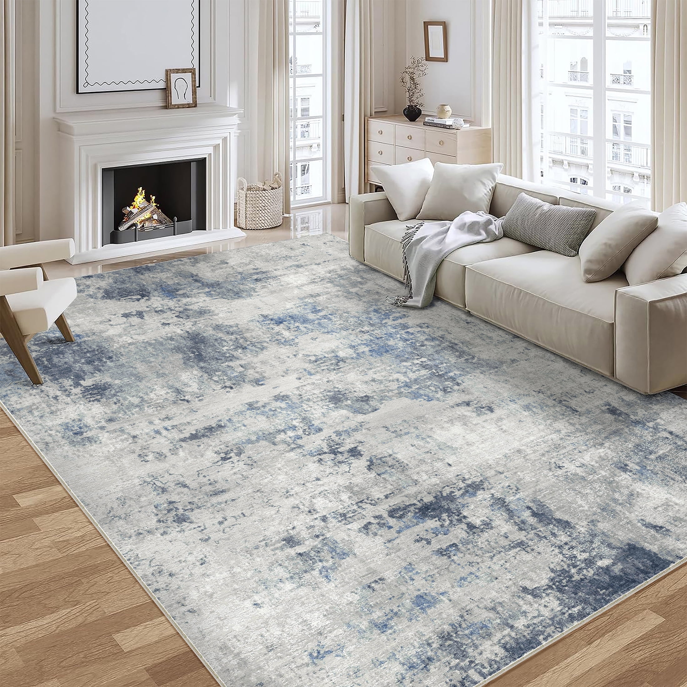 BERTHMEER Washable Rugs 5'x7' Area Rugs for Living Room Bedroom Kitchen ...
