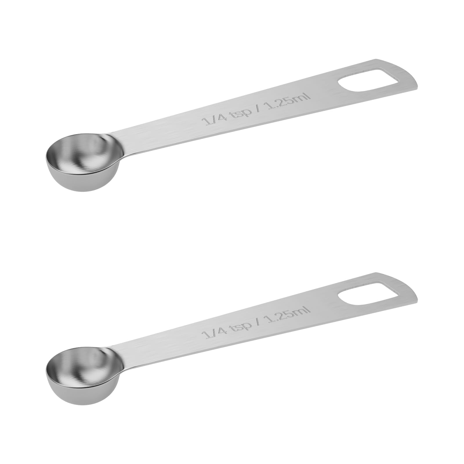 BERYLER 2PCS 1/4 Teaspoon(1.25 mL | 1.25 cc) Single Measuring Spoon ...