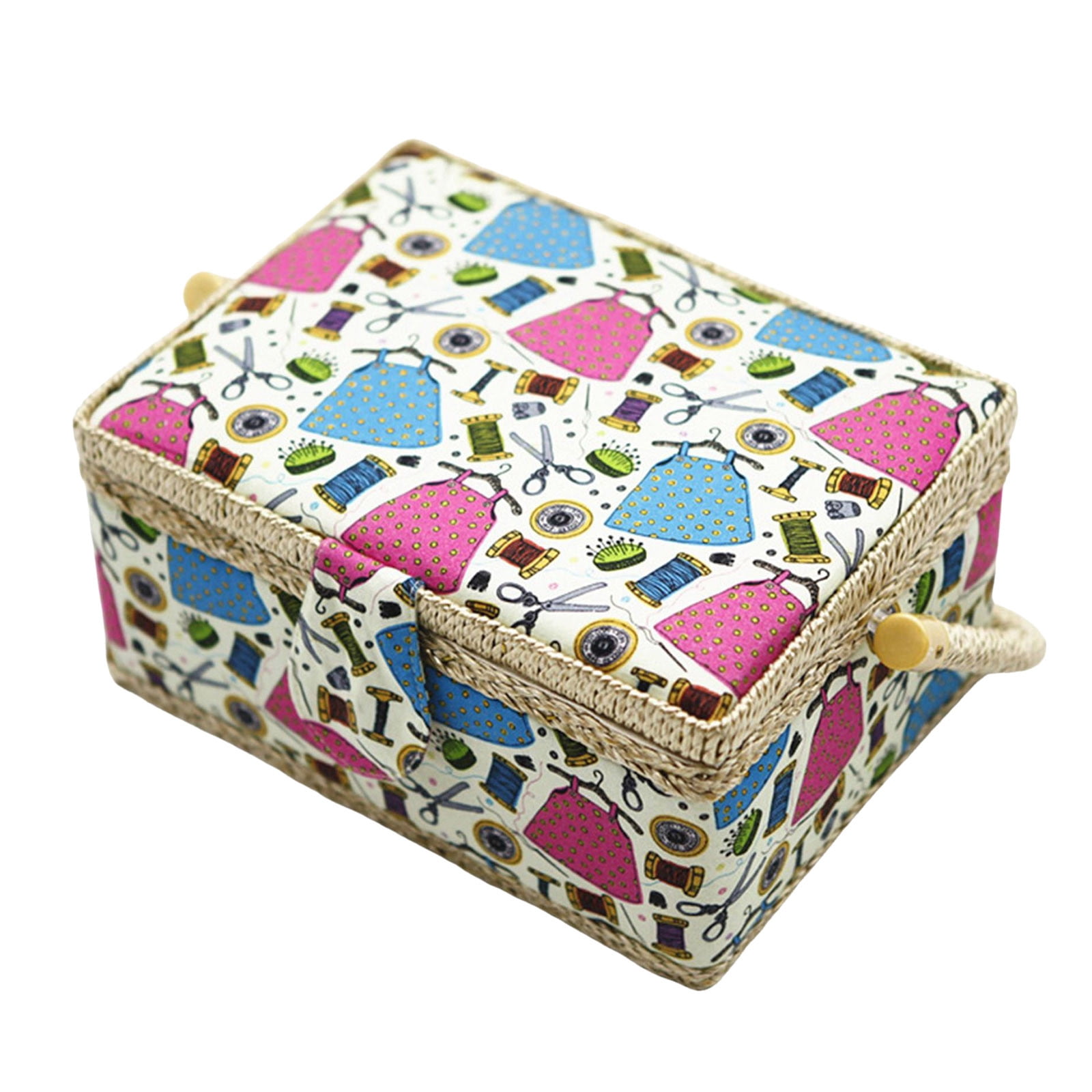 BERYWOLKS 1 PC Sewing Package Wooden Beginner Sew Removable Tray ...