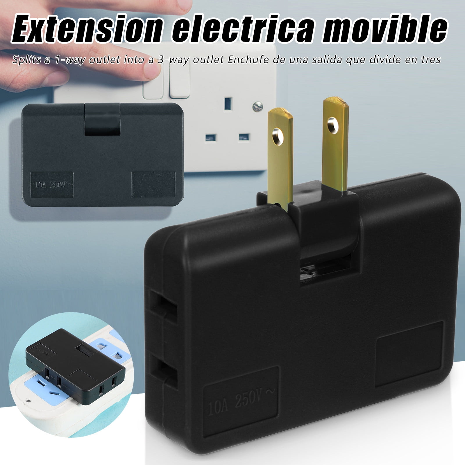 BERYWOLKS 180 Socket One to Three Plug Conversion Socket Thin Power ...