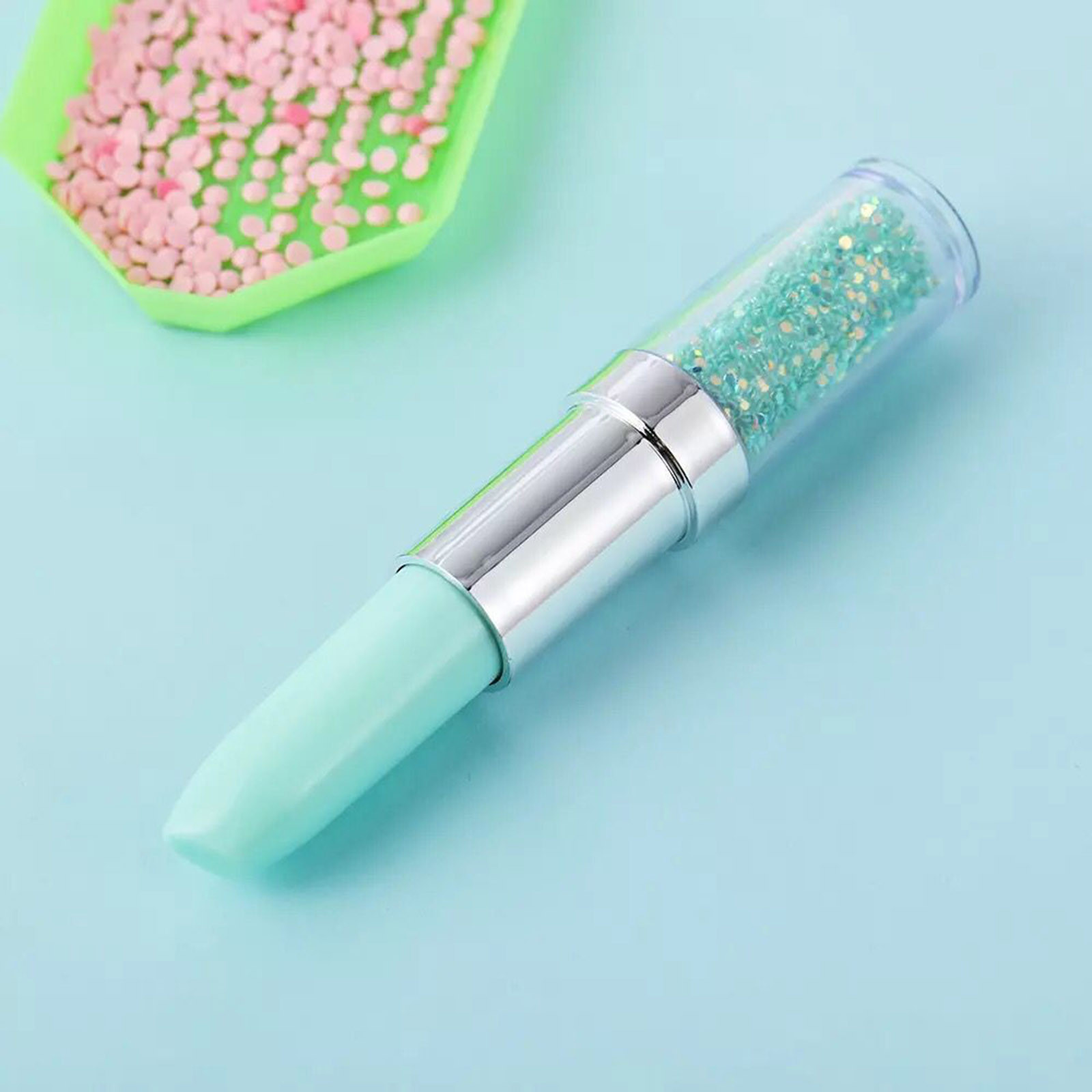 BERYWOLKS Automatic Dispensing Painting Pen Sparkle Rhinestone Point ...