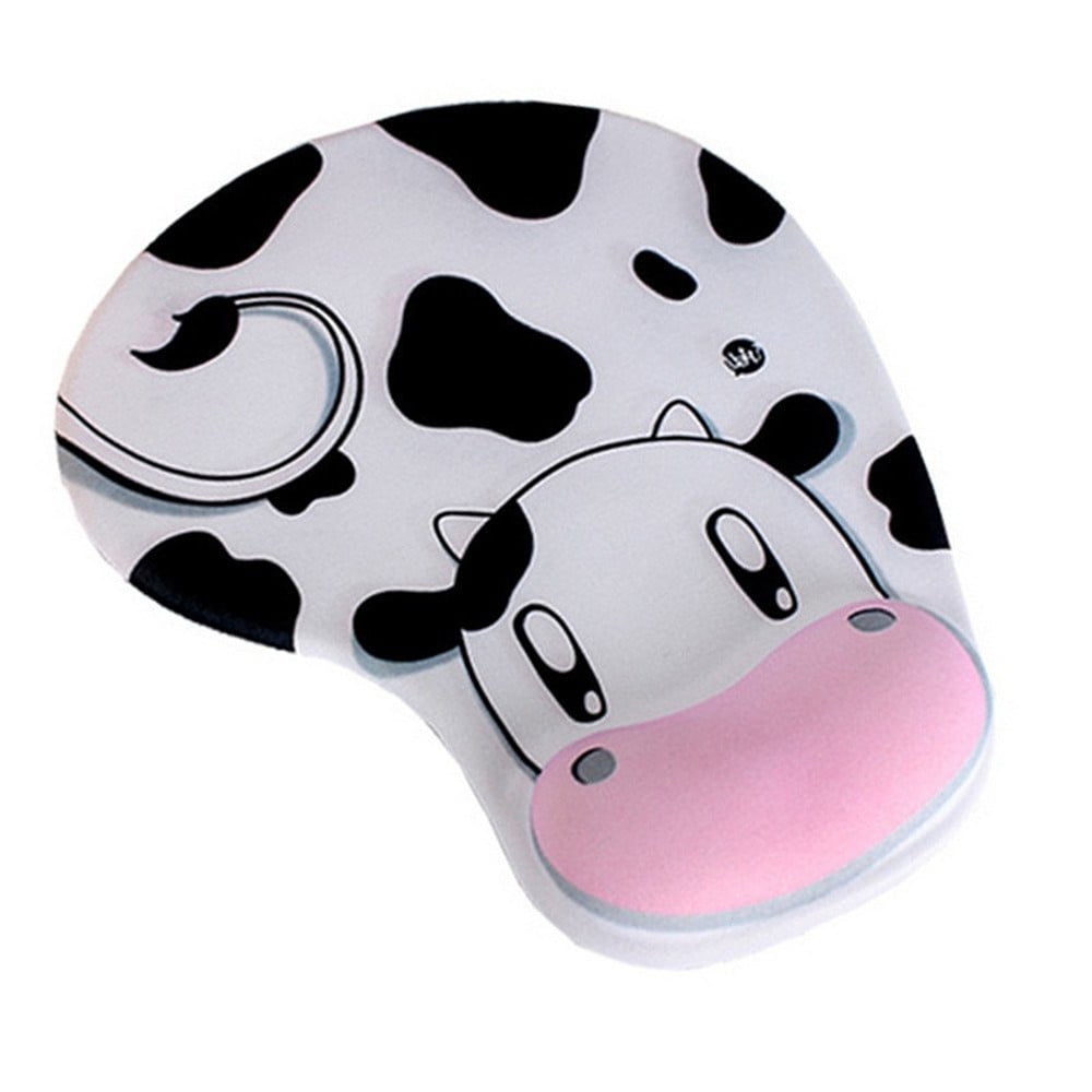 BERYWOLKS Cute Cow - Pad Mat with Gel Wrist Support for PCMacbook ...
