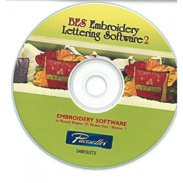 BES Embroidery Lettering Software 2 - Digital Machine Compatible with ...