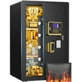 BESAFETY 5.5 Cuft Safe Box, Digital Keypad Home Security Safe With ...