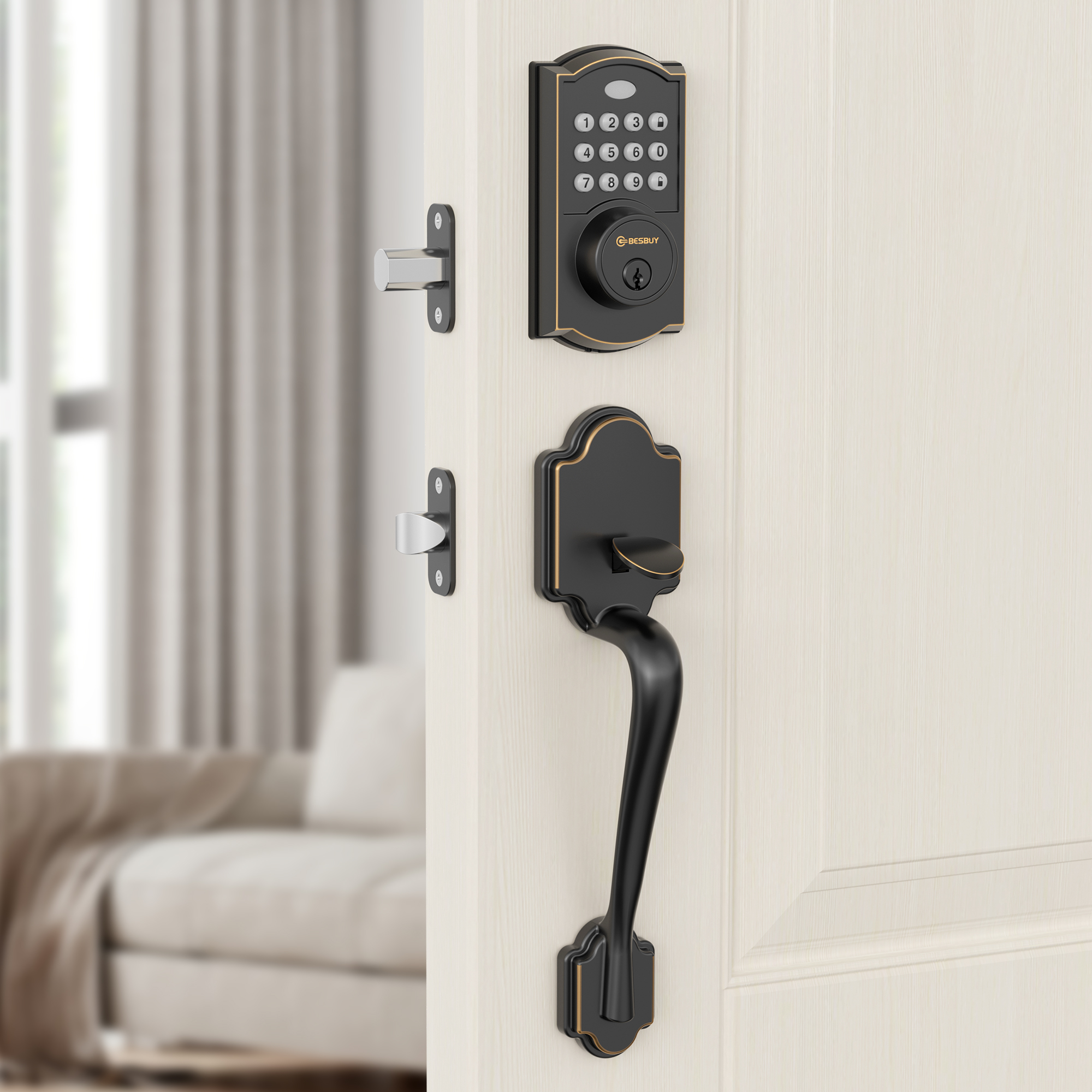 Spectrum FDRLOCK Black Folding Door Lock - Walmart.com