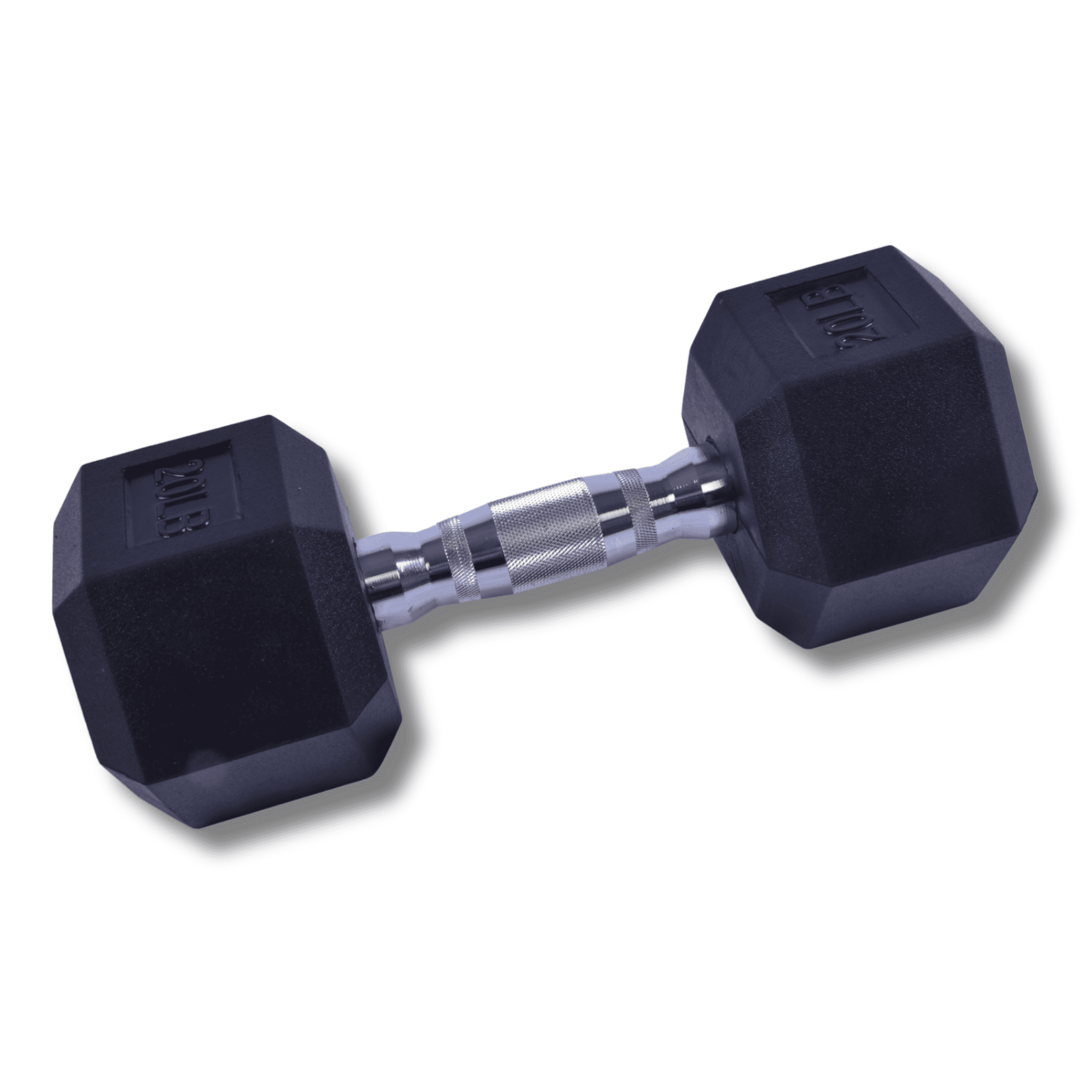 BESEA 20 to 45 Lbs Barbell (Single), Coated Rubber Hex Dumbbell, Hand ...