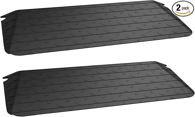 BESEA 2PACK 1" inch Rise Rubber Threshold Ramp Wheelchair Ramp for Home ...