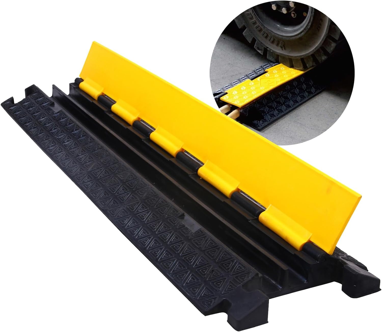 BESEA 2PACK Heavy Duty 35200 lbs Load Capacity 2 Channel Cable Ramps ...