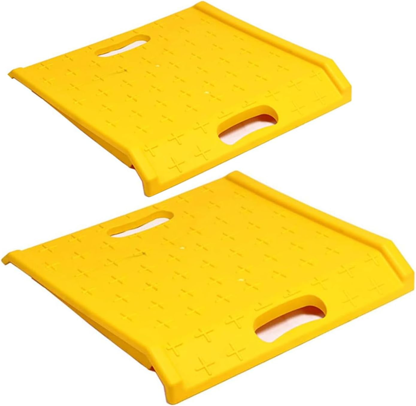 BESEA 2PACK Portable Curb Ramp 4" Rise 27.5” Length 27" Width 5000 Lbs ...