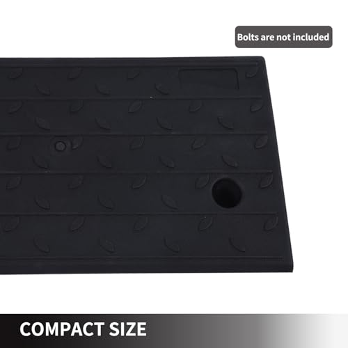 BESEA 4Pack Rubber Curb Ramp 4" inch High 17" Length for Driveway Curb ...