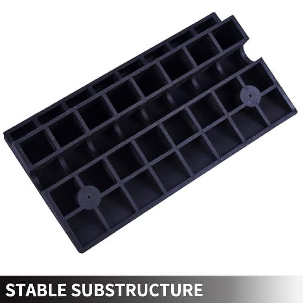 BESEA 4Pack Rubber Curb Ramp 4" inch High 17" Length for Driveway Curb ...