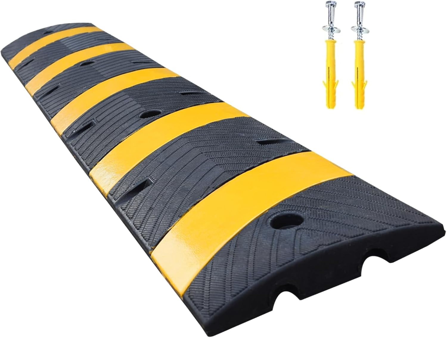 BESEA 6FEET Heavy Duty Rubber Speed Bump, 72" x 12" x 2" Heavy Duty ...