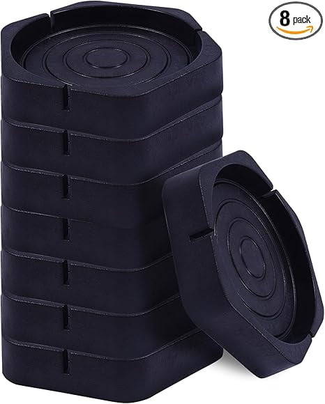 BESEA Heavy Duty 9''inch RV Leveling Pad, 8 Pack Rubber Jack Pads ...