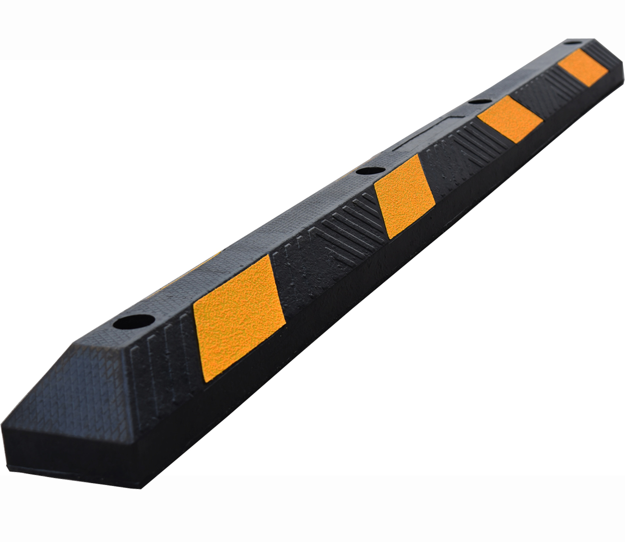 Costway 2 Pcs Rubber Curb Garage Vehicle Floor Stopper Heavy Duty for ...