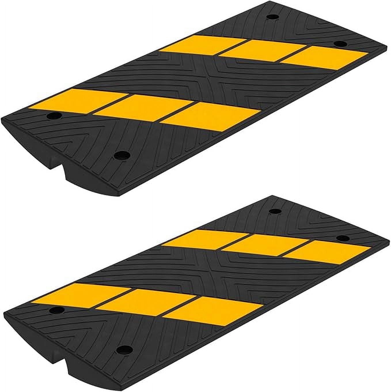 BESEA Rubber Curb Ramps, 2.6'' Rise Curb Ramp for Driveway, Heavy Duty ...
