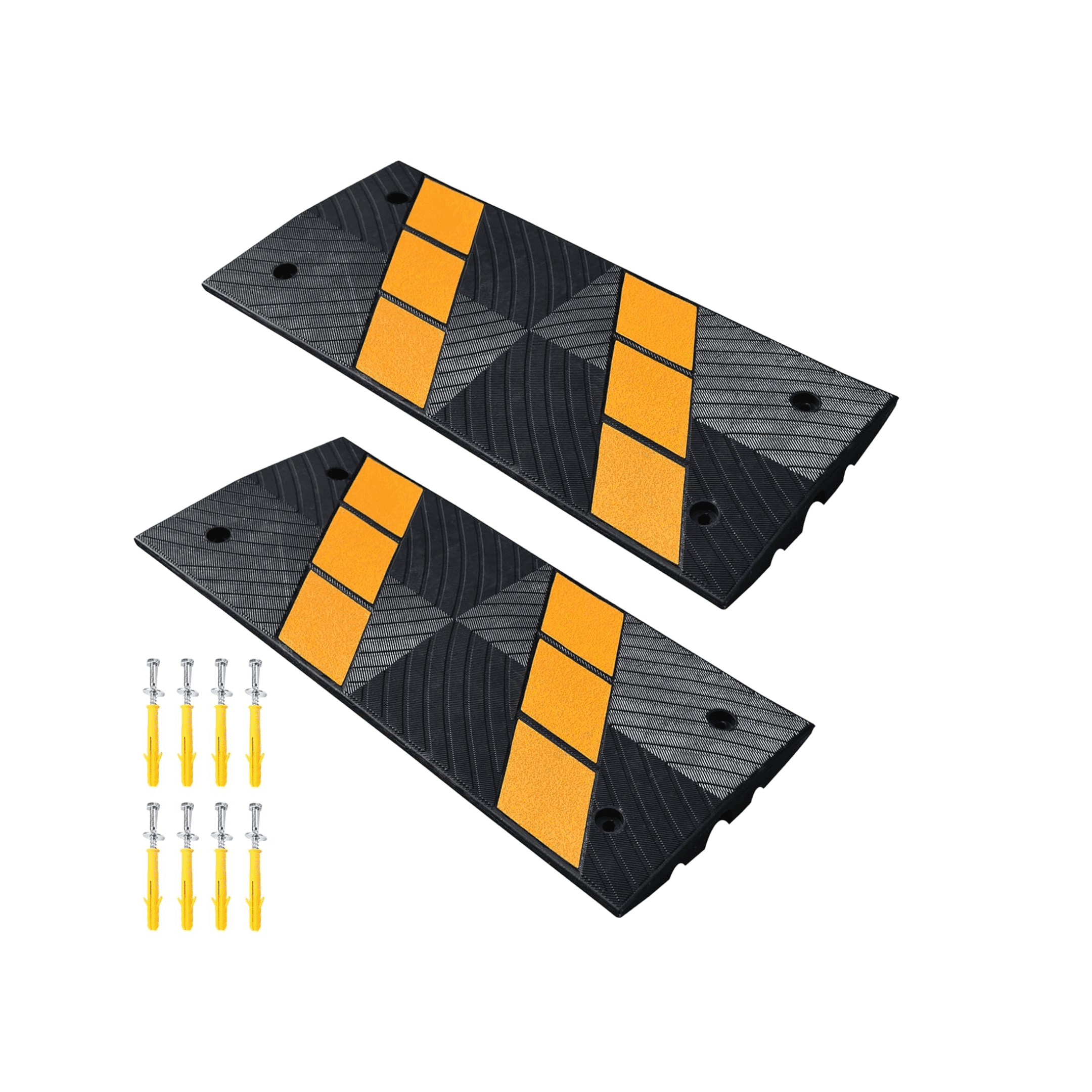 BESEA Rubber Curb Ramps, 2.6'' Rise Curb Ramp for Driveway, Heavy Duty ...