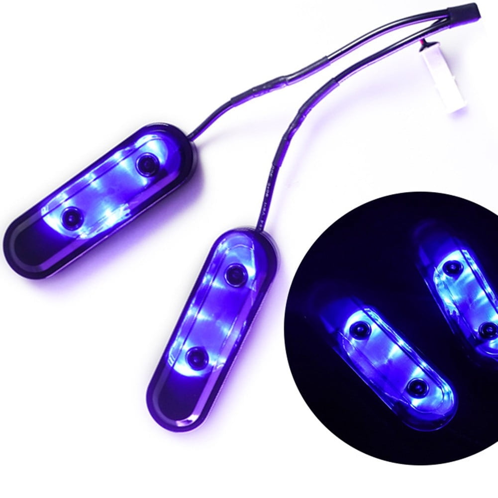 BESHOM Side Light Dazzling Light Tail Light for -Xiaomi M365/Pro/1S Electric Scooter, Blue ...