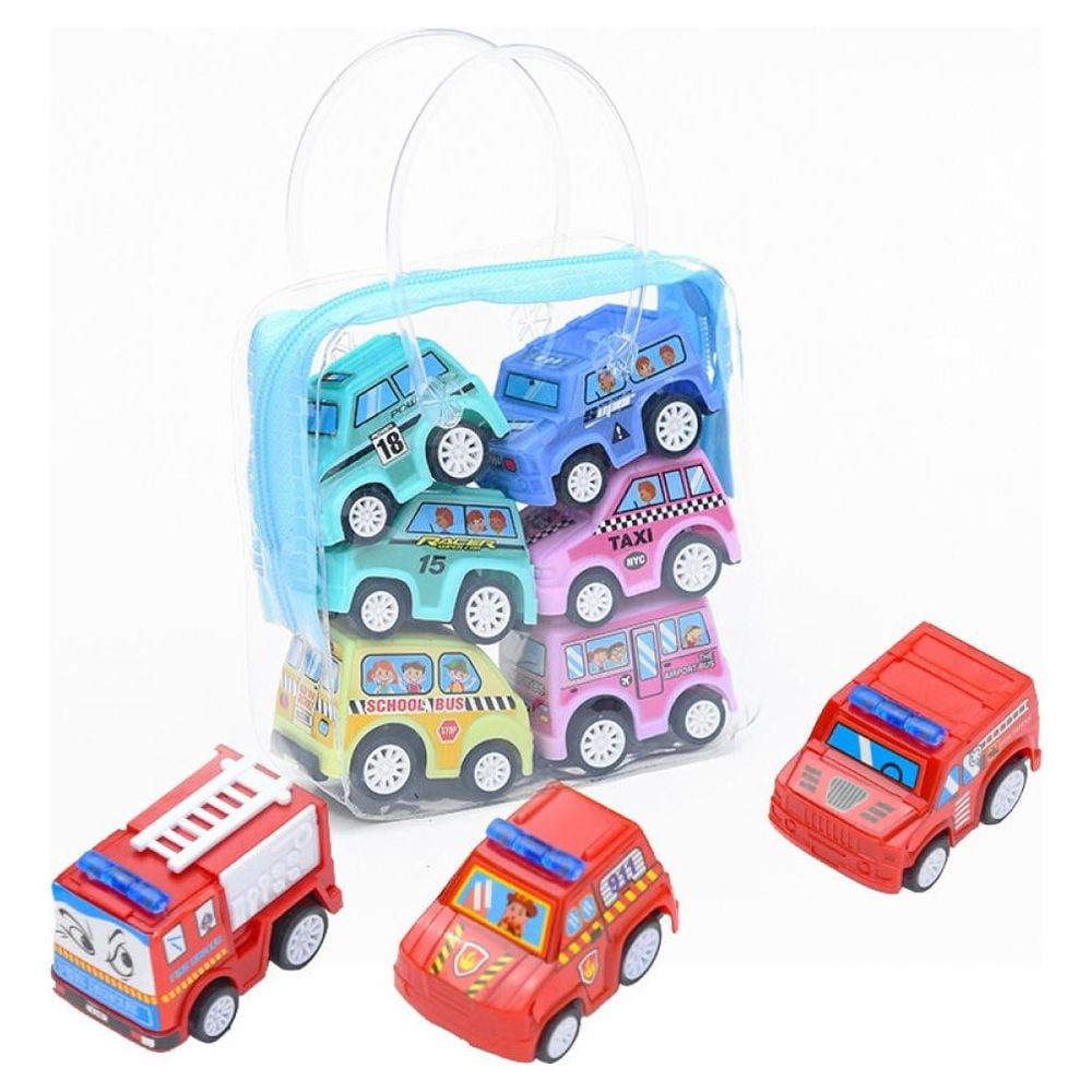 BESLY 6pcs Mini Car for Boy Toys Kid Toys for Boys Mini Small Pull Back ...