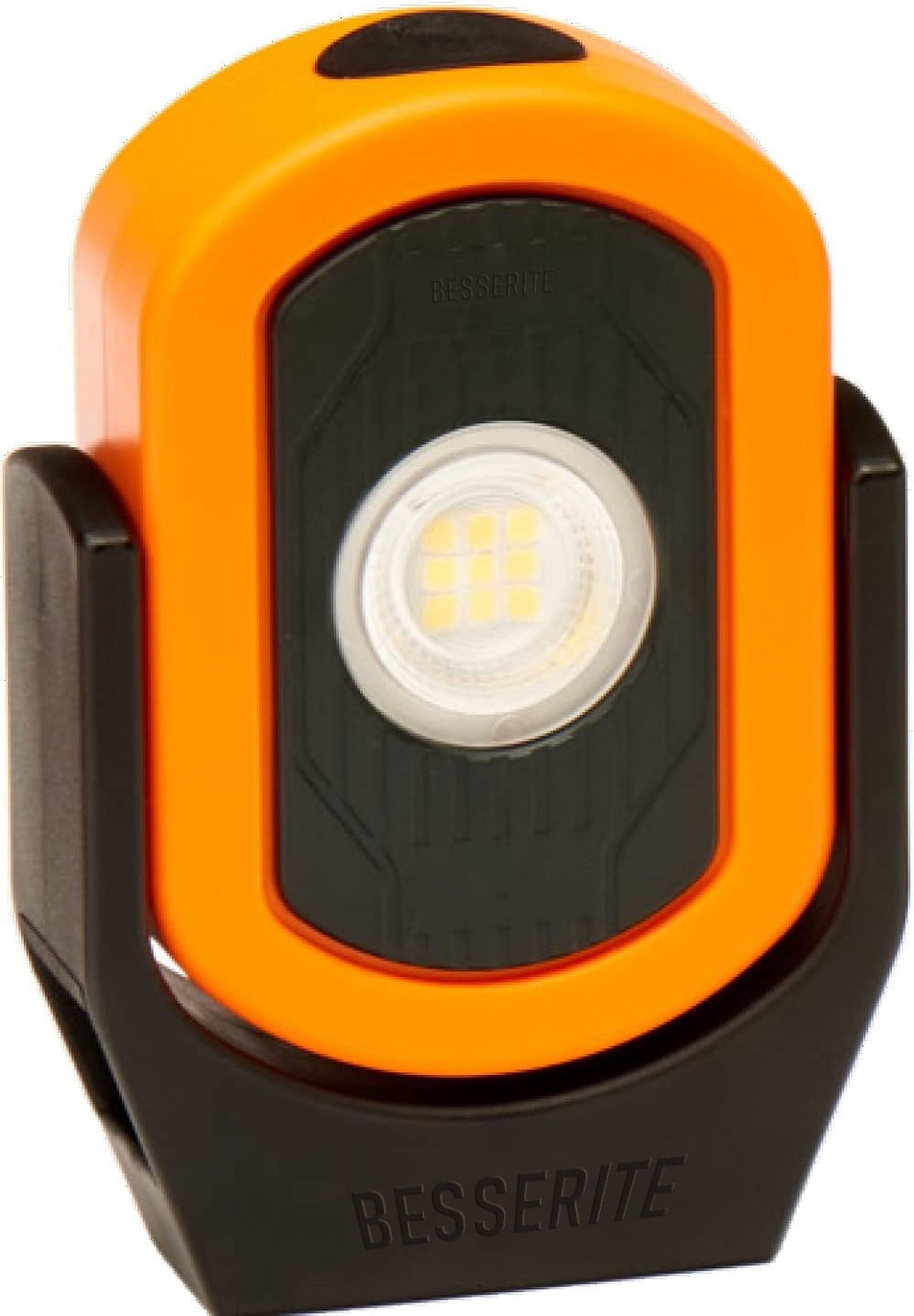 BESSERITE USB-C Rechargeable LED Work Light, High-Visibility Orange ...
