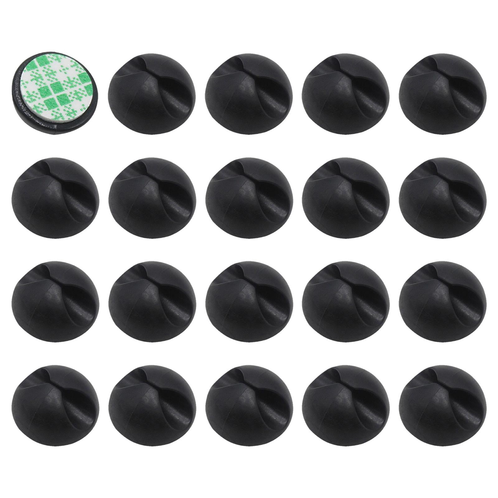 BEST_10/20Pcs Wire Clip Black Car Tie Cable Holder Mounts Self-Adhesive ...