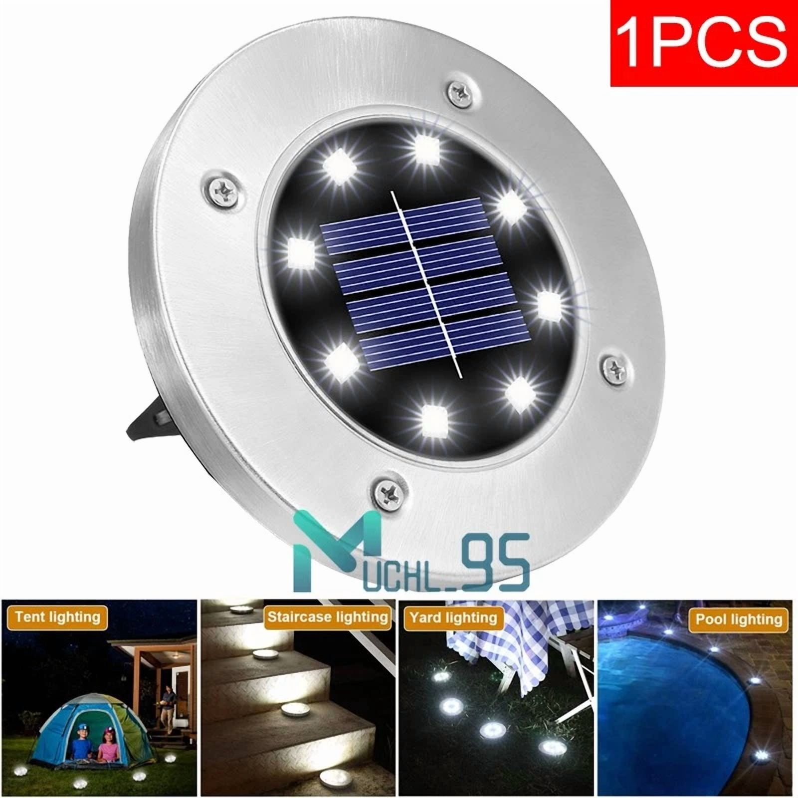 BEST- 1Pcs Led Solar Power Buried Light Under Ground Lamp Outdoor Way ...