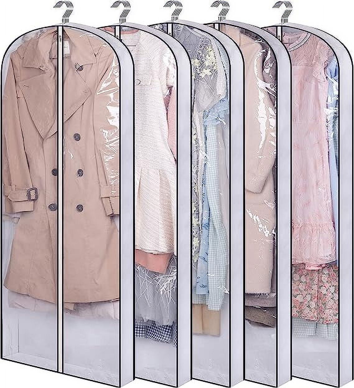 BEST 60”Garment Bags for Hanging Clothes,Large Breathable Garment Bag ...