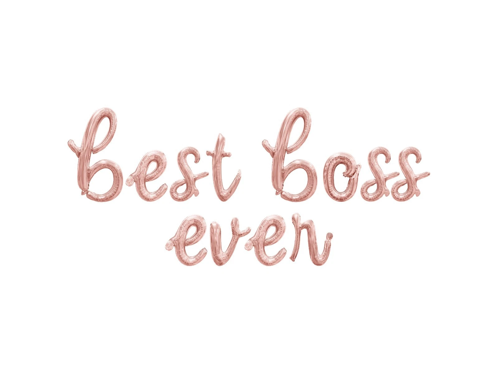 BEST BOSS EVER Cursive Letter Balloon Banner - Boss Day Party Supply ...