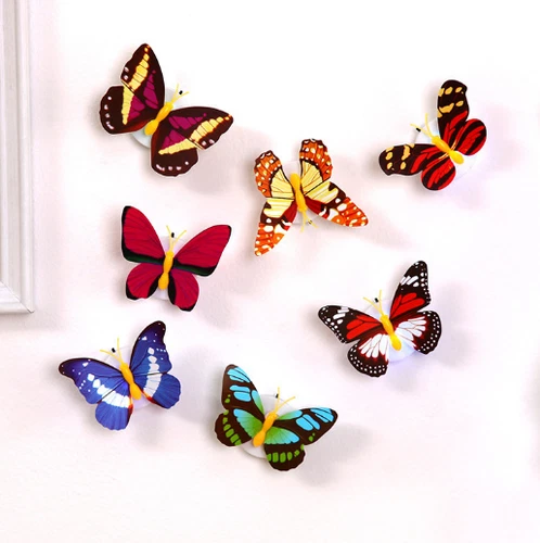 BEST- Colorful Changing Butterfly Led Night Light Lamp Home Room Party ...