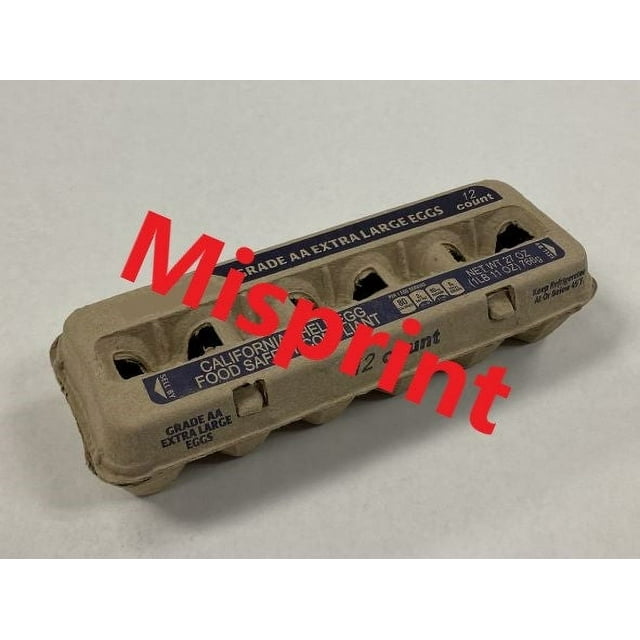 BEST DEAL ! Lowest cost item egg carton 12 ct Misprint Egg Cartons w ...