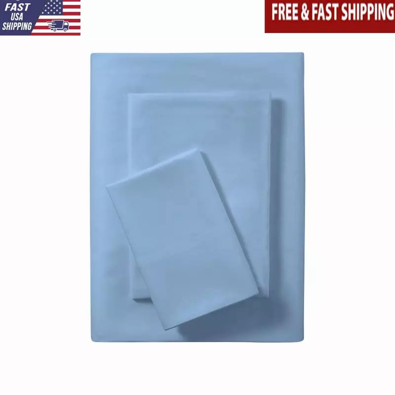 BEST- Eco-Friendly Microfiber Twin Bed Sheet Set 3 Piece Easy Care ...