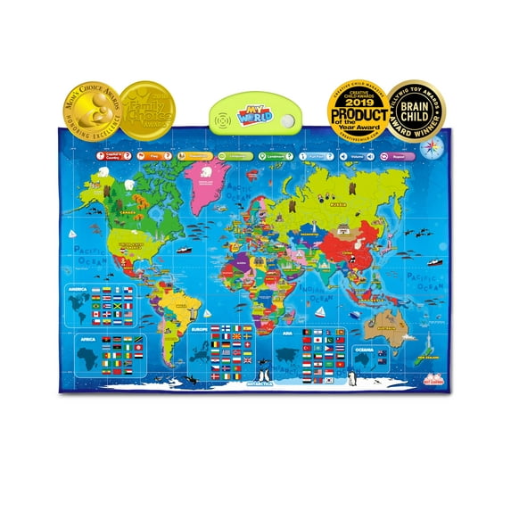 BEST LEARNING i-Poster My World – Interactive Talking World Map for ...