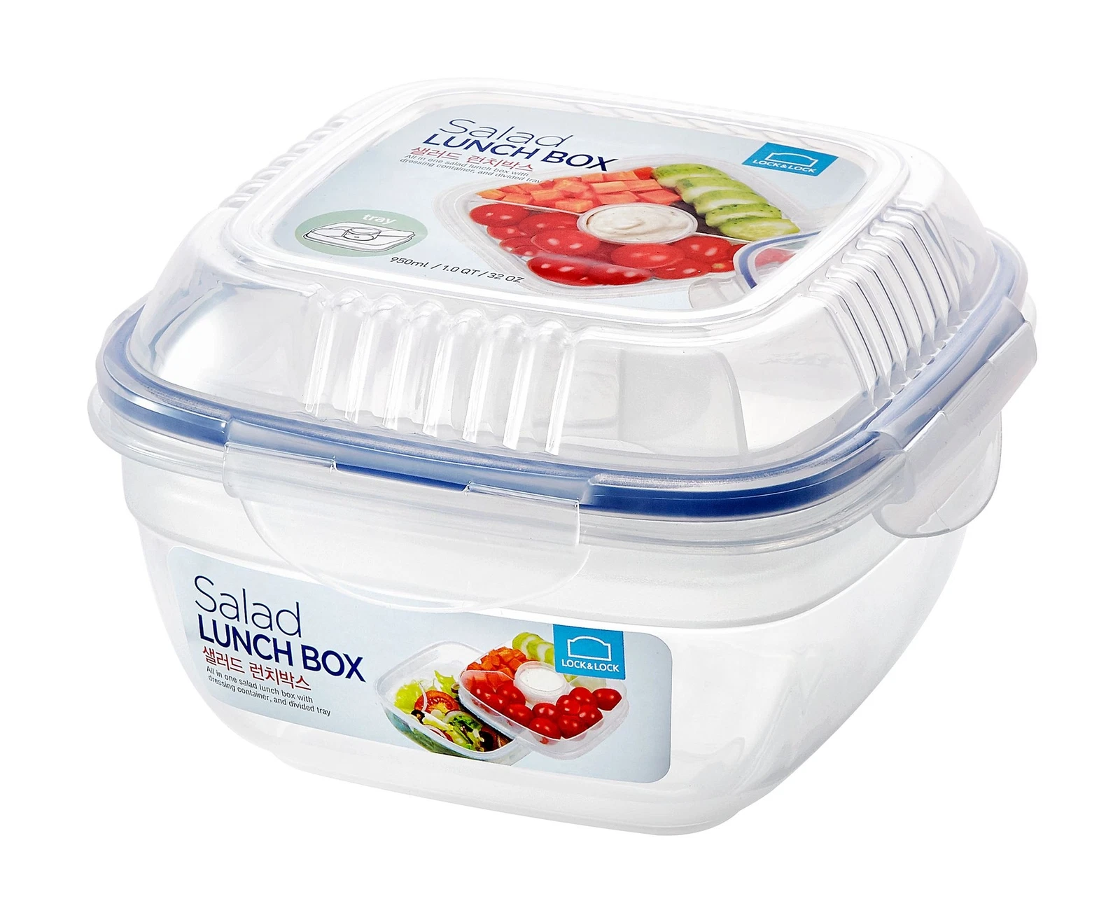 BEST- Locknlock Easy Essentials 32Oz Food Storage Salad Bowl Container ...